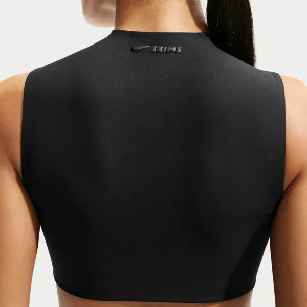 Nike Skims Studio Stretch Light-support Mock Neck Sports Bra