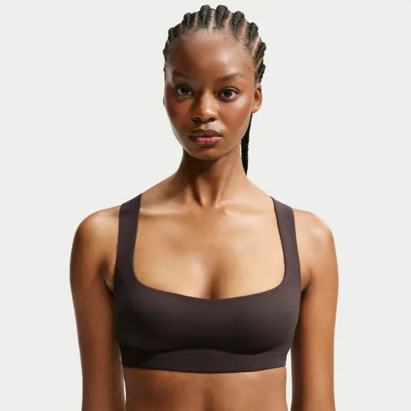 Nike Skims Studio Stretch Square Neck Bra - Brown