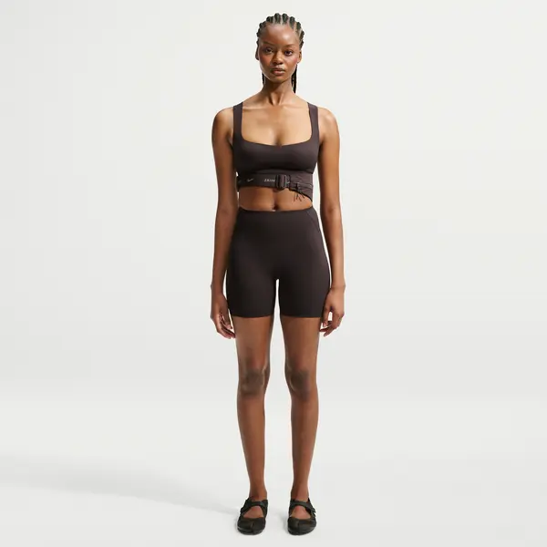 Nike Skims Studio Stretch Square Neck Bra - Brown