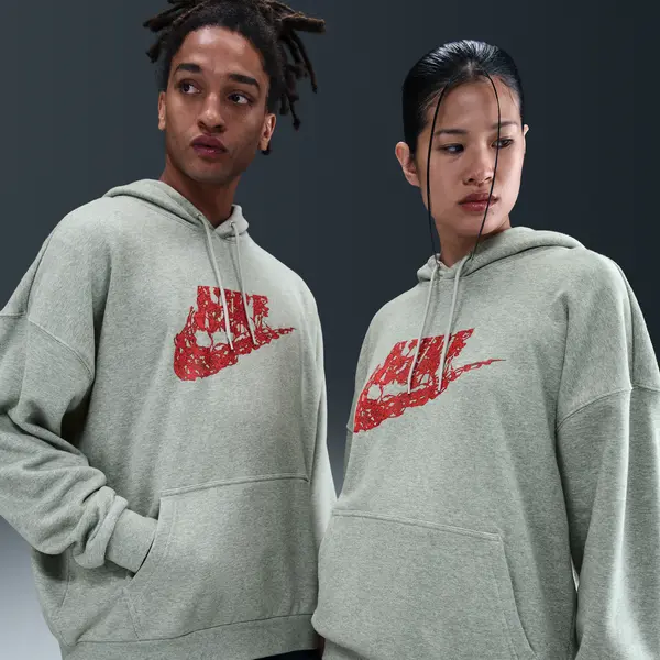 Nike X Stranger Things Oversized Hoodie - Grey
