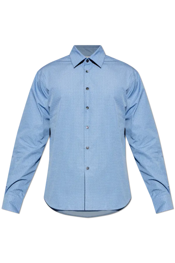 FERRAGAMO Shirt With Monogram - Blue