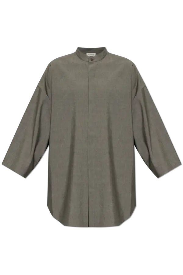 Fear Of God Shirt With A Stand-up Collar - Grey