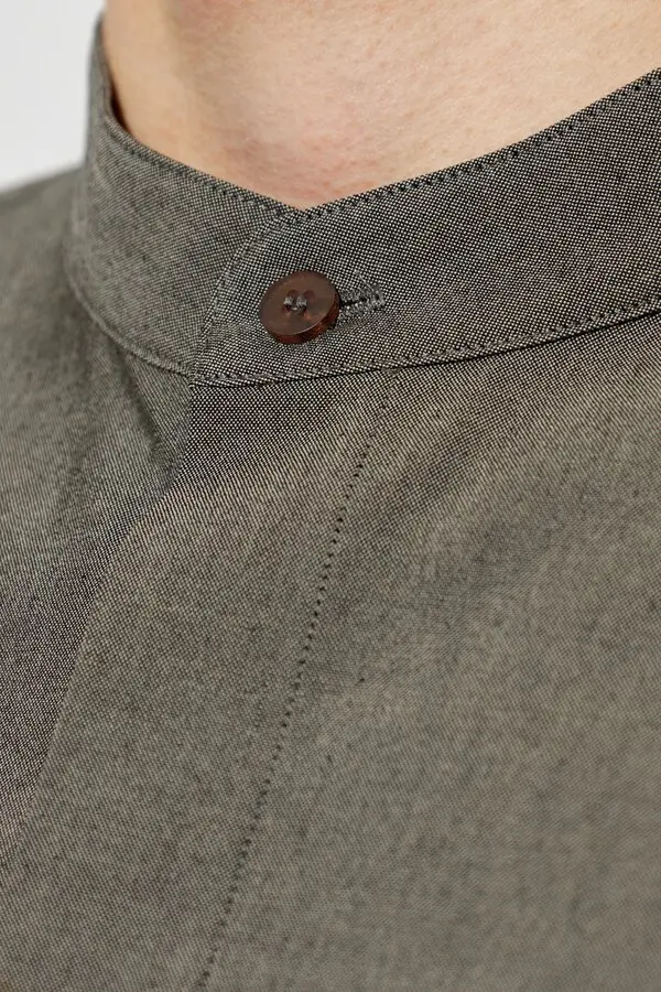 Fear Of God Shirt With A Stand-up Collar - Grey