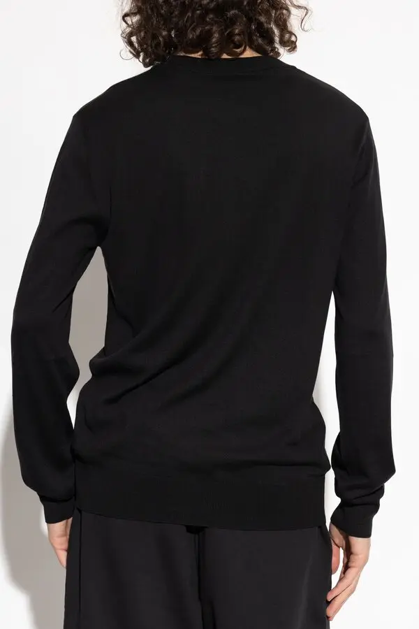 Balmain Logo Knit Sweater - Black