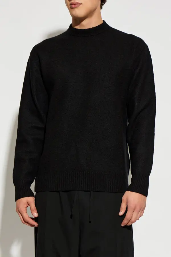 JIL SANDER Wool Crew Neck Sweater - Black