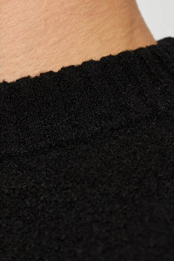 JIL SANDER Wool Crew Neck Sweater - Black