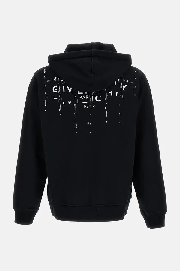 Givenchy Zip Hoodie With Photographic Print - Nero