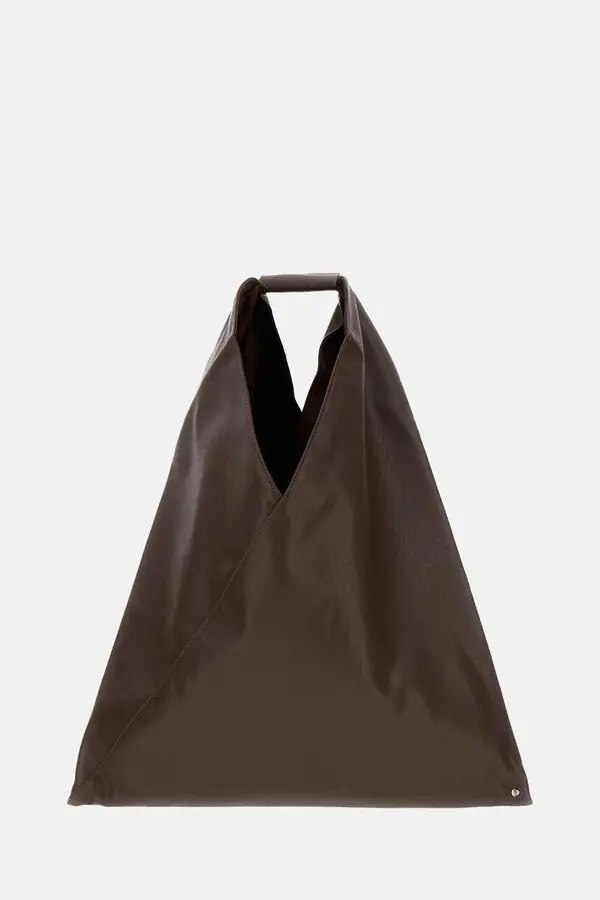 MAISON MARGIELA Faux Leather Shopper Bag - Brown
