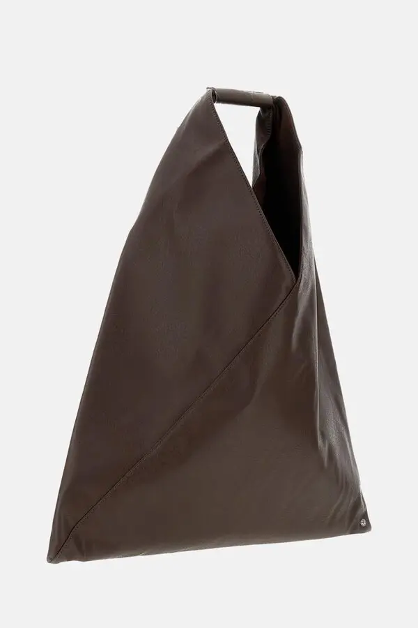 MAISON MARGIELA Faux Leather Shopper Bag - Brown