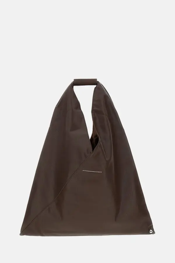 MAISON MARGIELA Faux Leather Shopper Bag - Brown