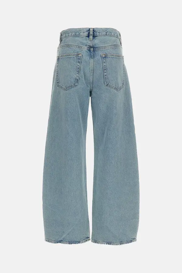 FRAME Barrel Leg Jeans - Azzurro
