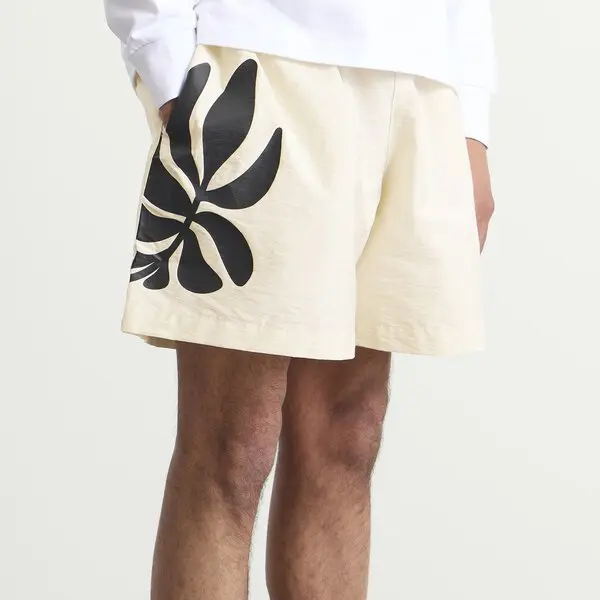 MKI MIYUKI ZOKU Botanical Print Wide Leg Shorts