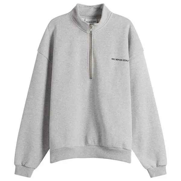 MKI MIYUKI ZOKU Uniform Quarter Zip Sweatshirt