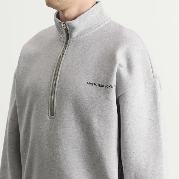 MKI MIYUKI ZOKU Uniform Quarter Zip Sweatshirt