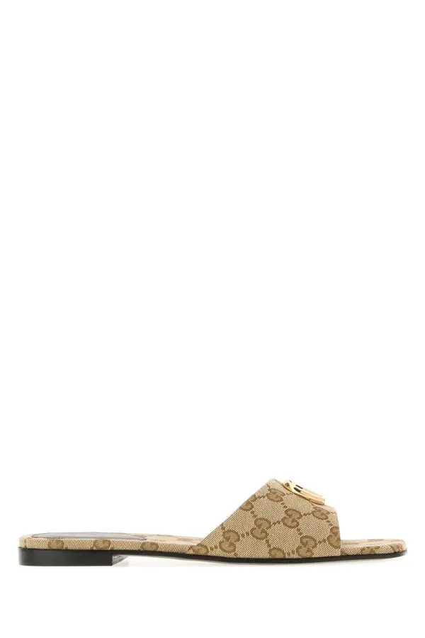 Gucci Gg Canvas Slippers