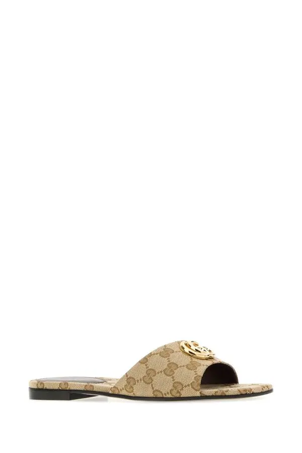 Gucci Gg Canvas Slippers