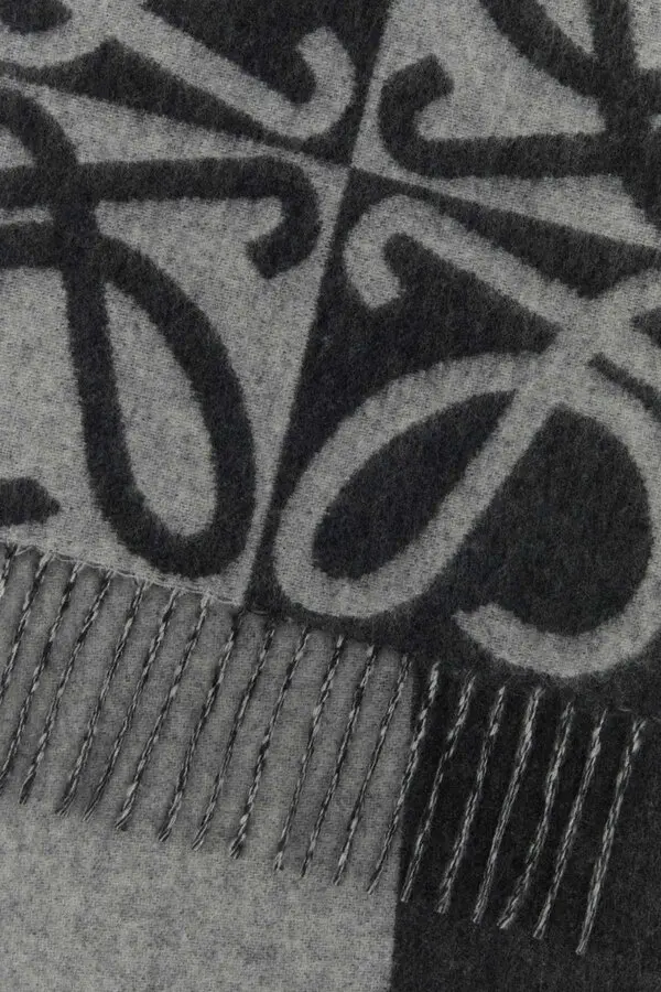 Loewe Two-tone Wool Blend Scarf