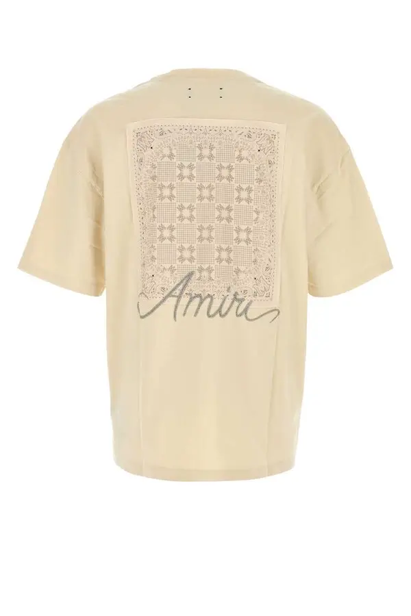 Amiri Sand Cotton Oversize T-shirt