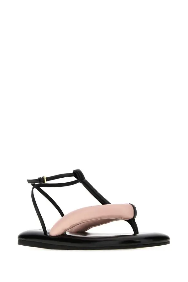 Givenchy Two-tone Leather Thong Sandals - Multicolor