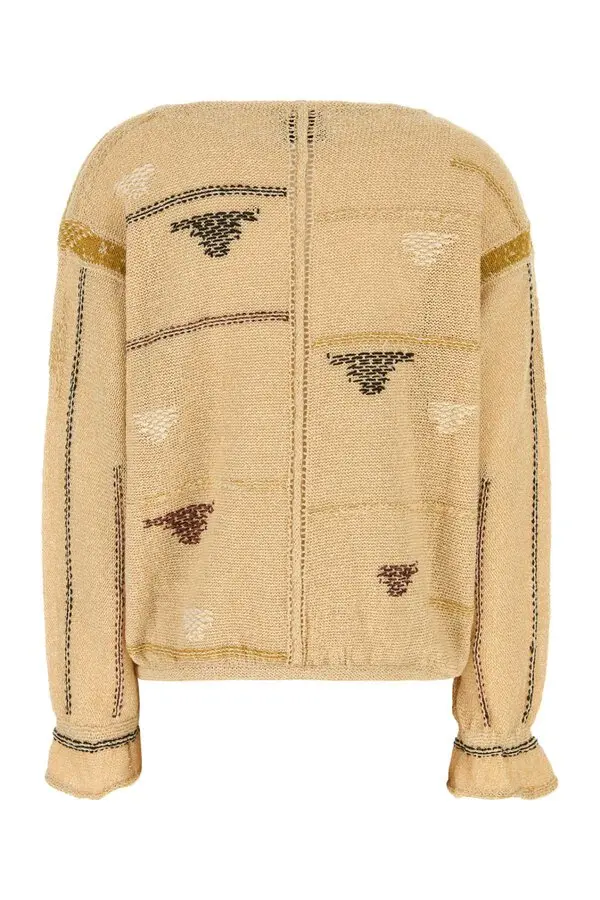 Isabel Marant Étoile Embroidered Linen Blend Sweater