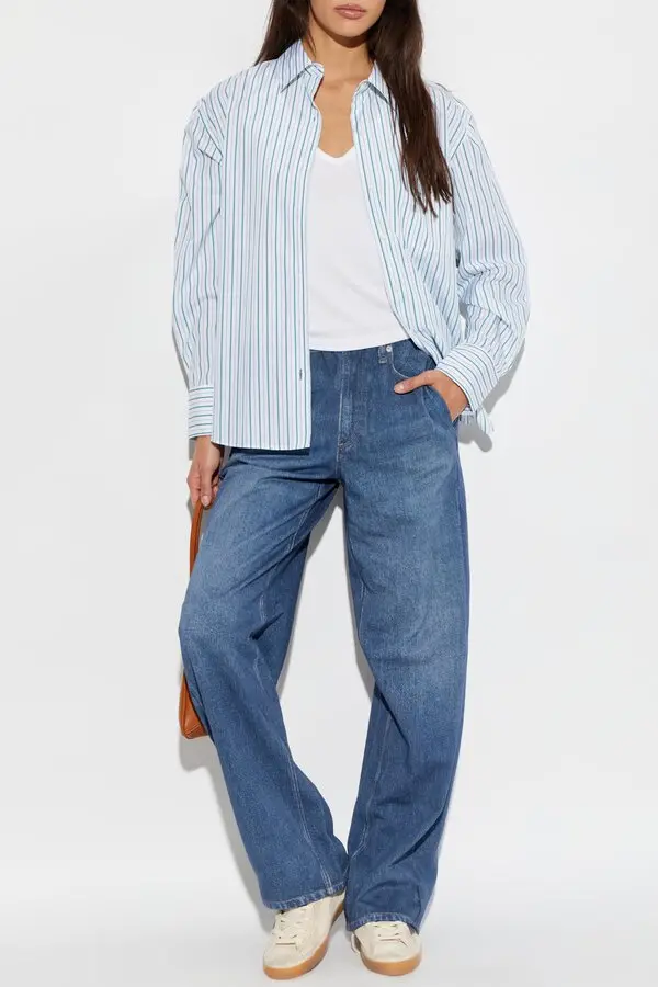 Rag & Bone Jeansu" Effect Wide-leg Trousers