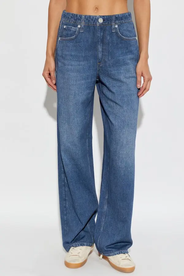 Rag & Bone Jeansu" Effect Wide-leg Trousers