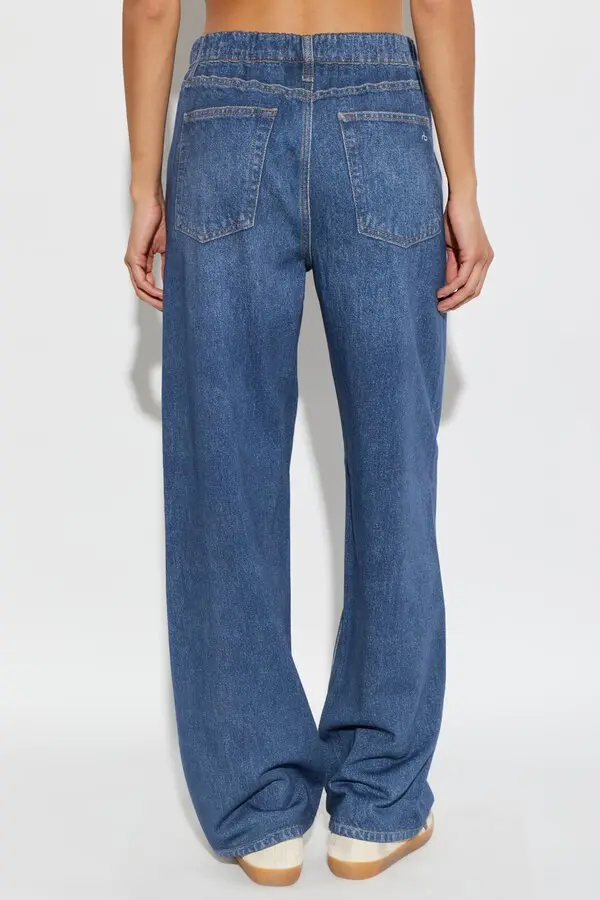 Rag & Bone Jeansu" Effect Wide-leg Trousers