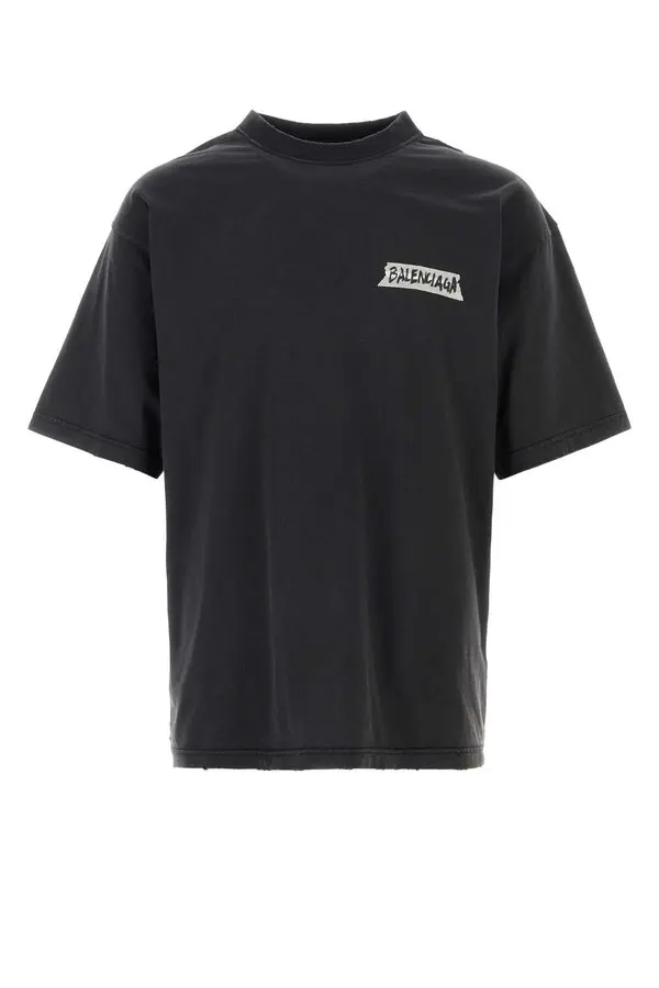 Balenciaga Slate Cotton T-shirt