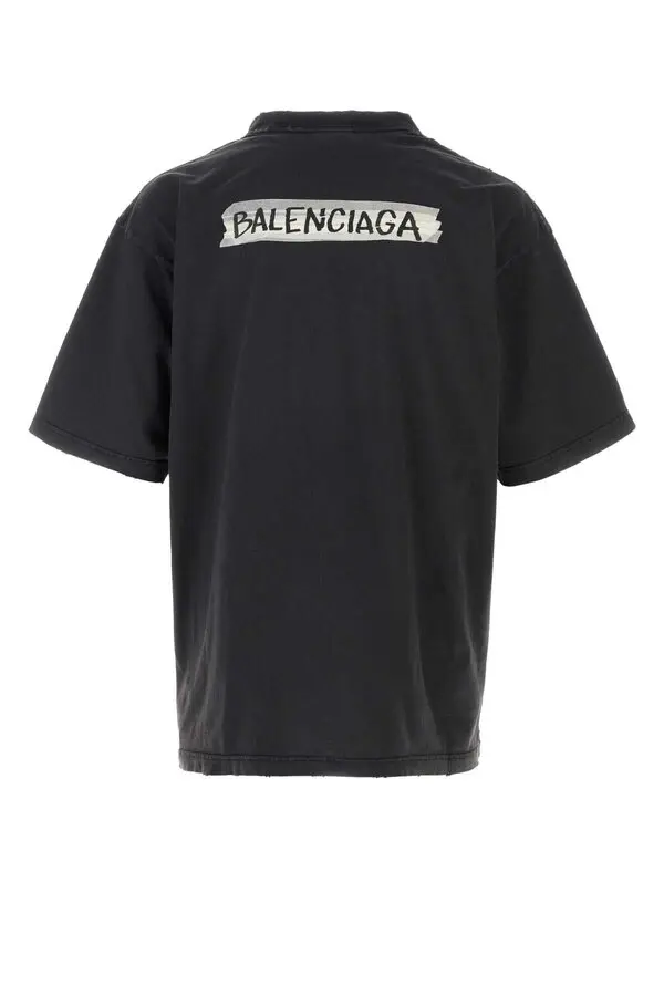 Balenciaga Slate Cotton T-shirt
