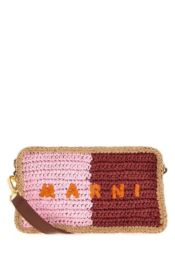 Marni Raffia Seaside Crossbody Bag