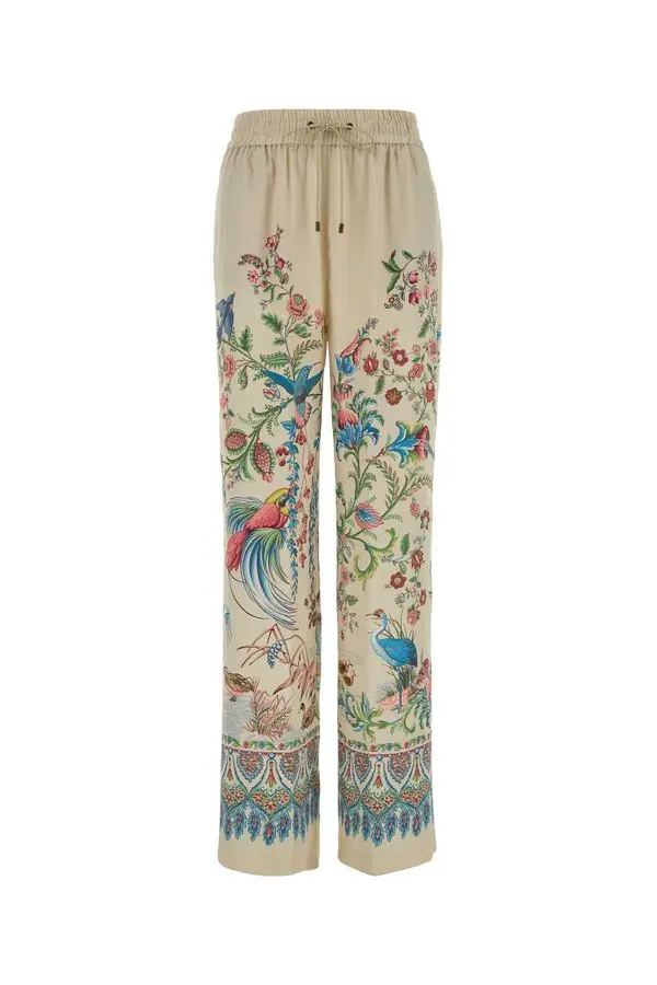 Etro Printed Satin Pants