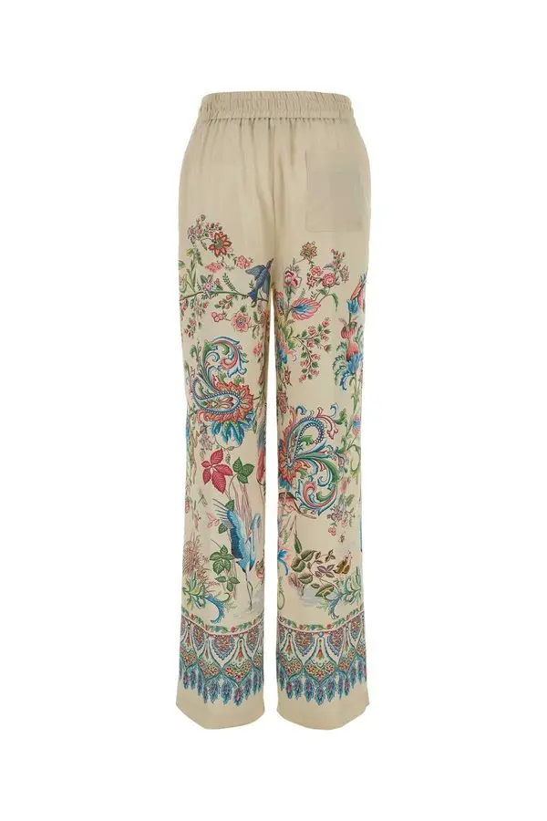 Etro Printed Satin Pants