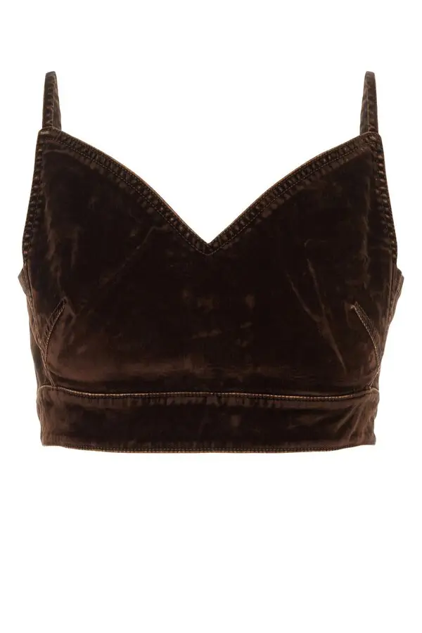 Loewe Velvet Cropped Top