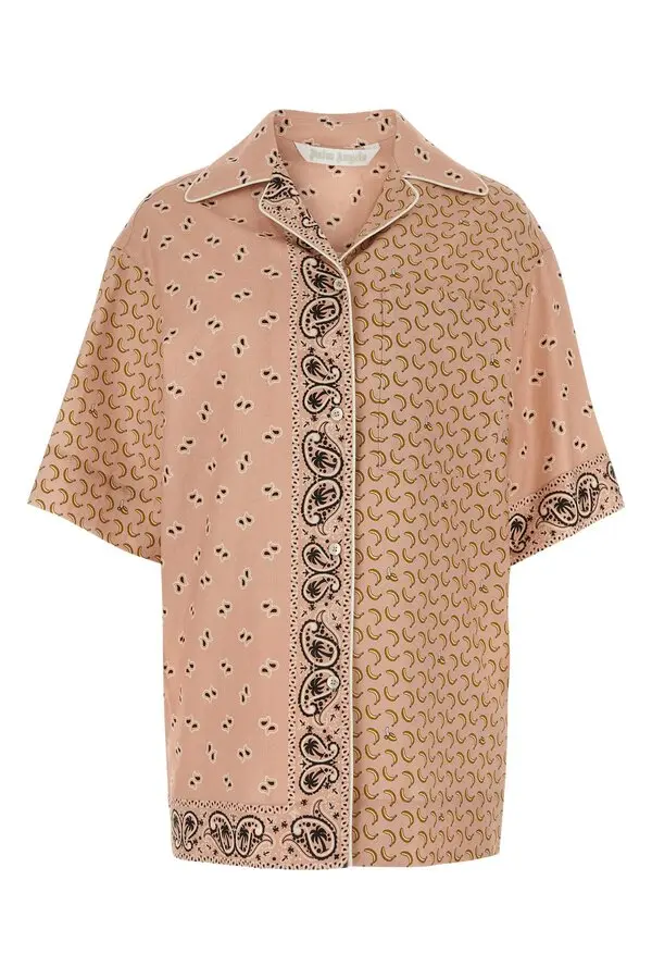 Palm Angels Banana And Paisley Print Shirt - Multicolor