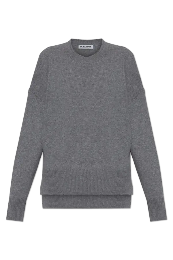 JIL SANDER Loose-fit Cashmere Crew Neck Sweater - Grey