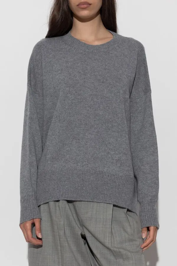 JIL SANDER Loose-fit Cashmere Crew Neck Sweater - Grey