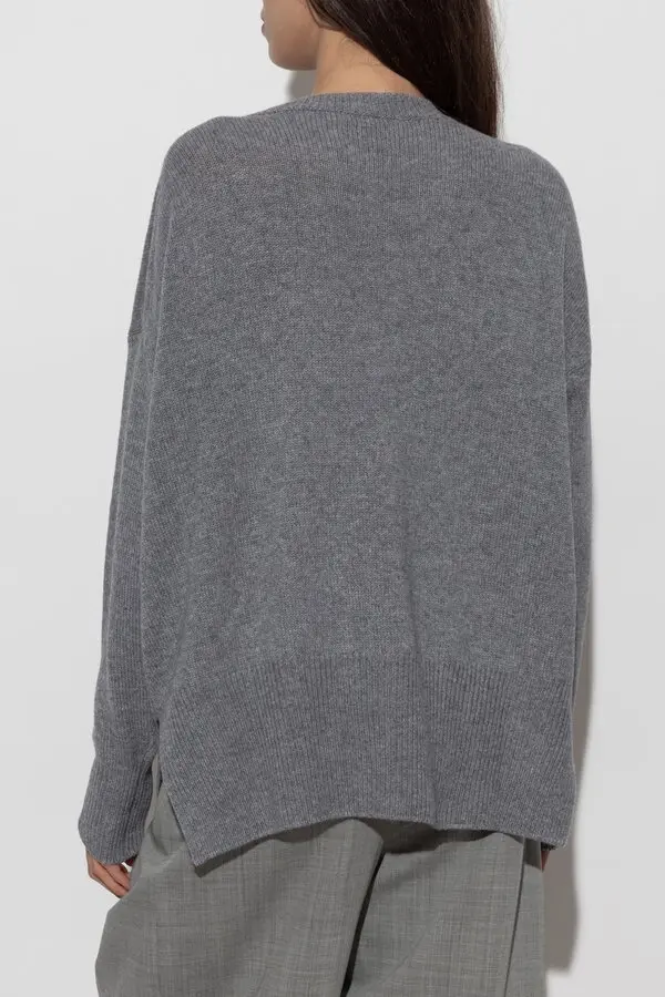 JIL SANDER Loose-fit Cashmere Crew Neck Sweater - Grey