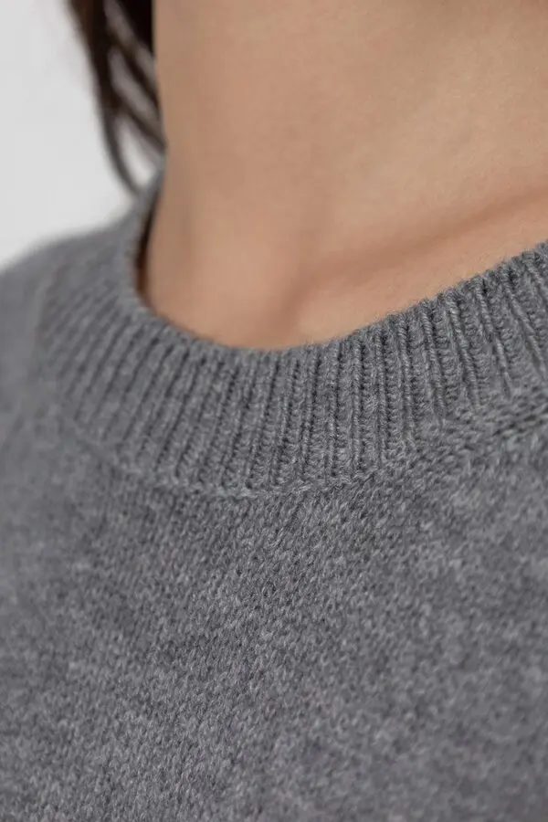 JIL SANDER Loose-fit Cashmere Crew Neck Sweater - Grey