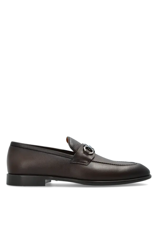 FERRAGAMO Foster Loafers With Horsebit Buckle - Brown