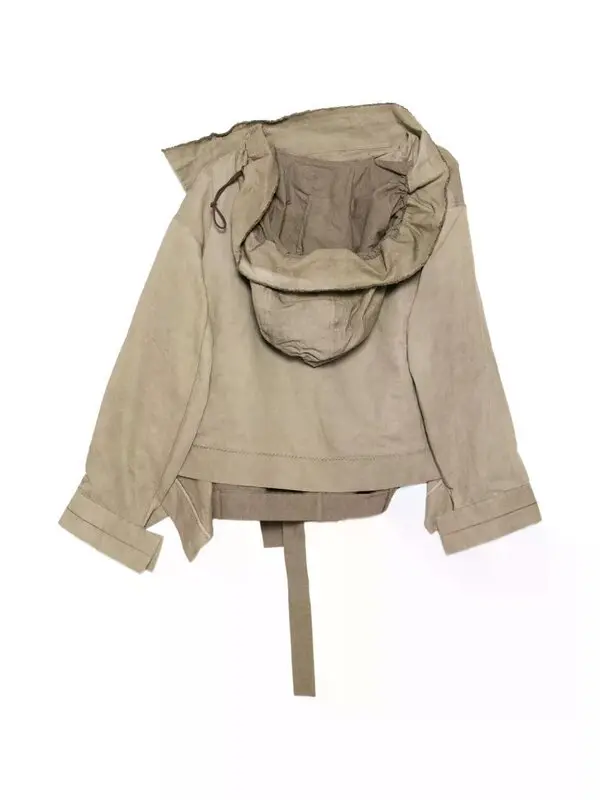 YEHUAFAN Draped Tie-fastening Jacket