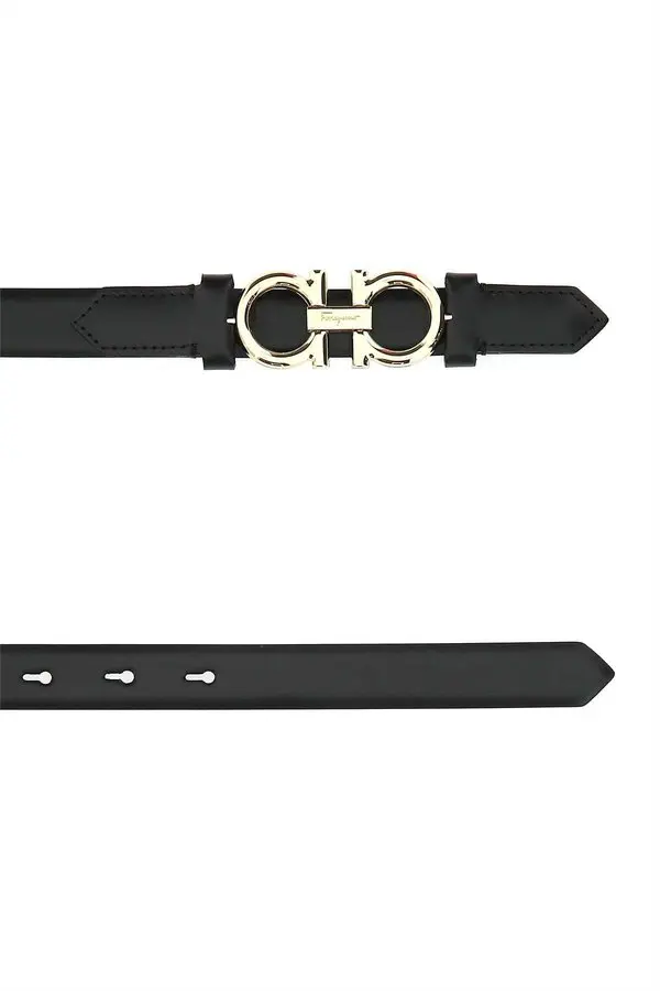 FERRAGAMO Gancini Buckle Leather Belt