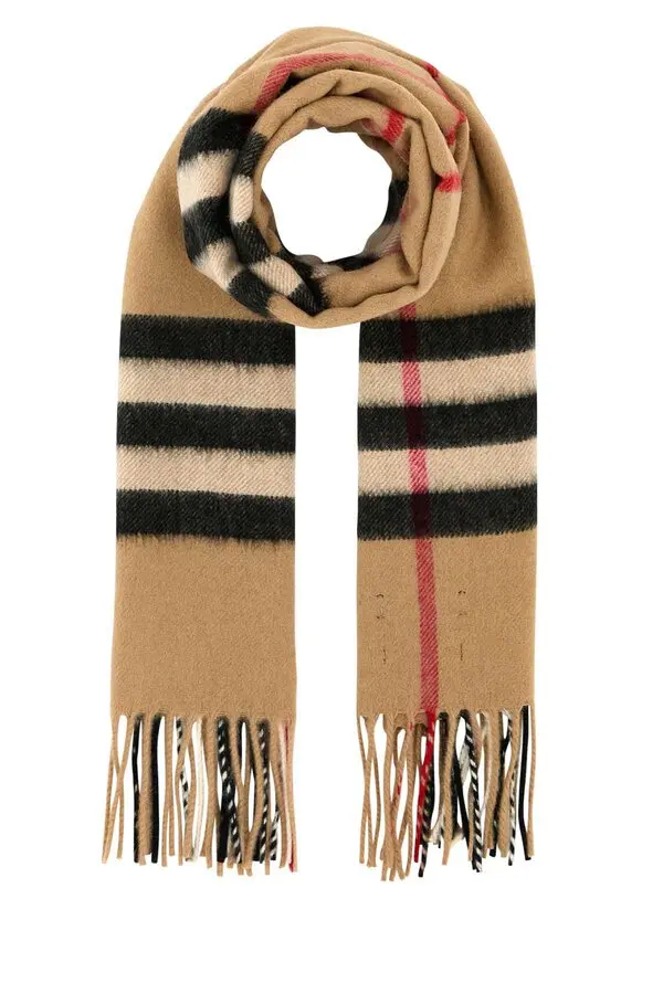 Burberry Embroidered Cashmere Scarf - Multicolor