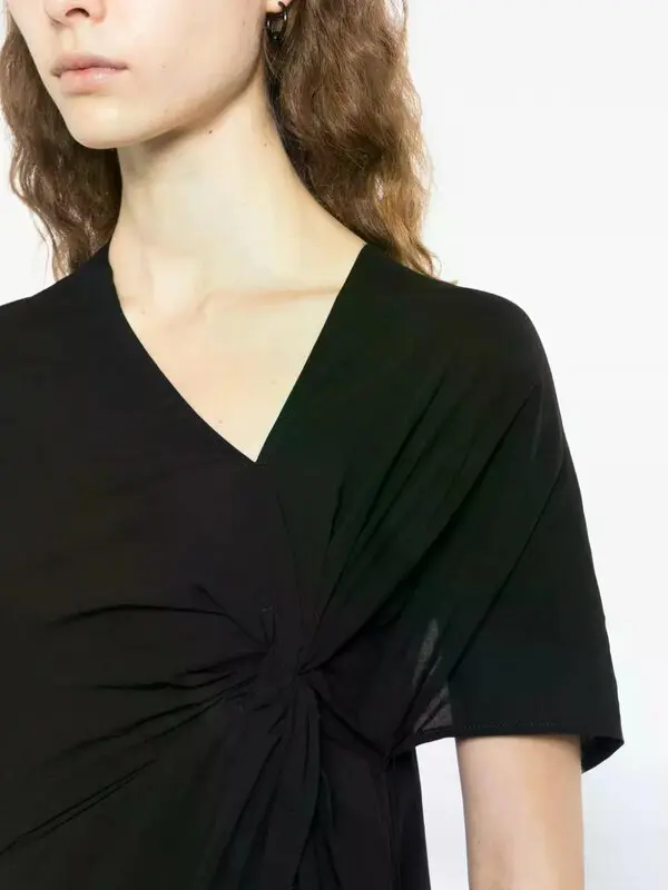 LIMI FEU Asymmetric Knot-detail Dress