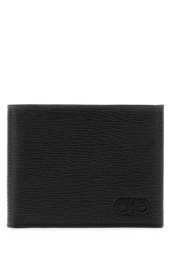 FERRAGAMO Leather Wallet - Black