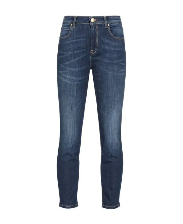 Pinko Sabrina Cropped Skinny Jeans - Blue