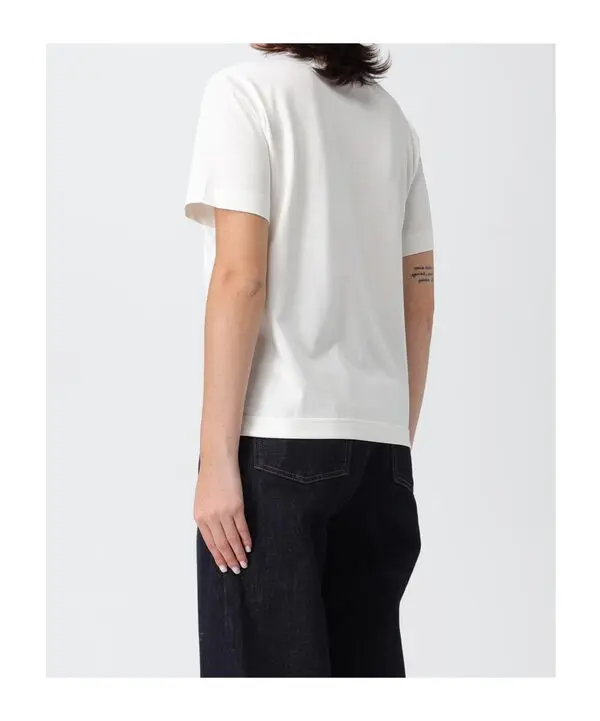 Burberry Embossed Equestrian Knight Crewneck T-shirt - Chalk White