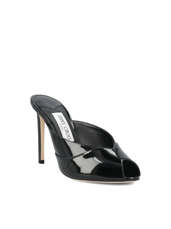 JIMMY CHOO Brigitte Slip-on Mules - Black