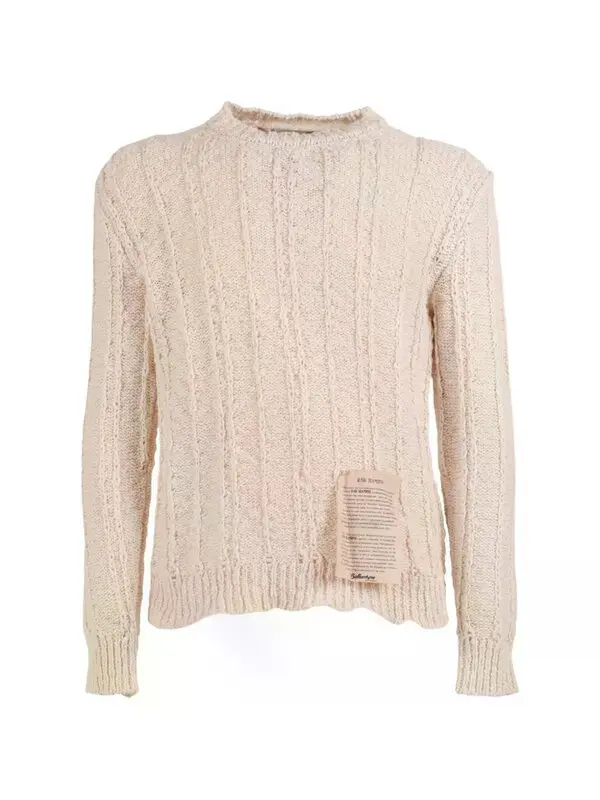 BALLANTYNE Raw Diamond Cable-knit Sweater