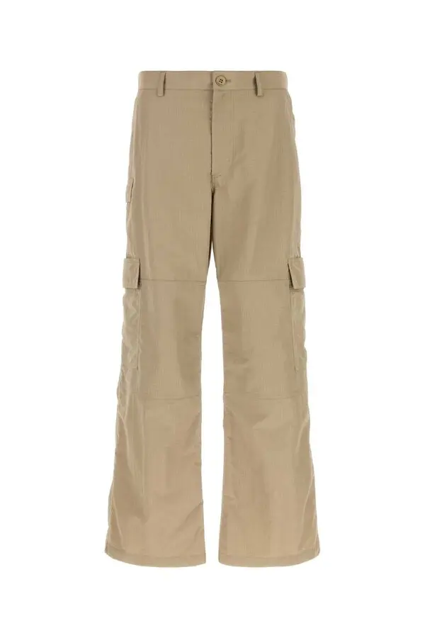Balenciaga Beige Nylon Cargo Pants
