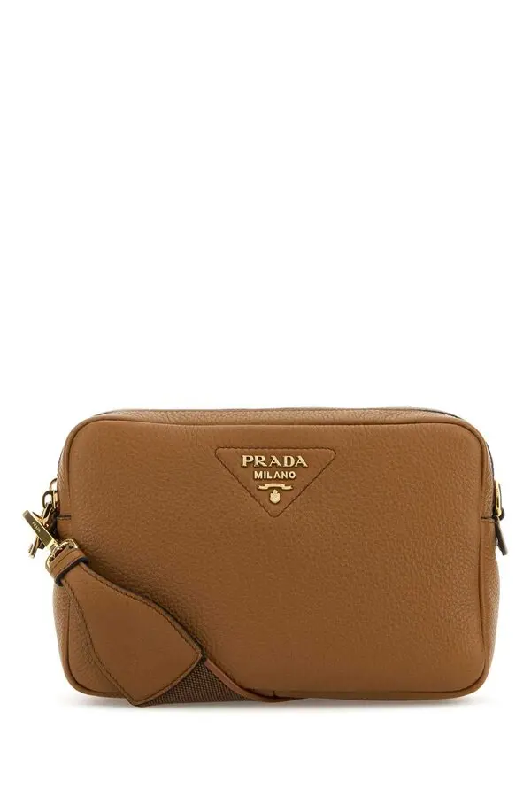 Prada Leather Crossbody Bag - Brown